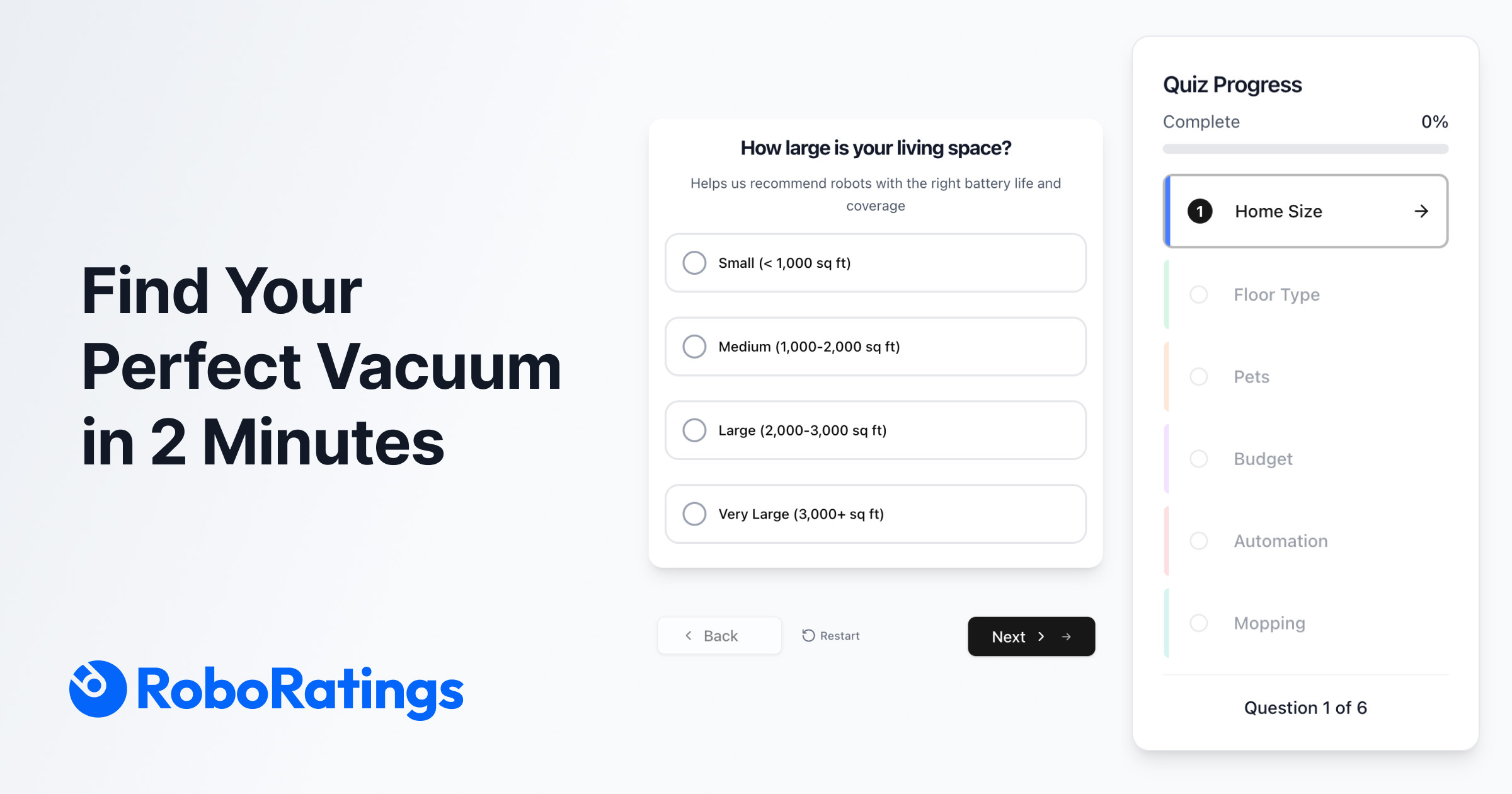 Robot Vacuum Quiz - Find Your Perfect Match | RoboRatings